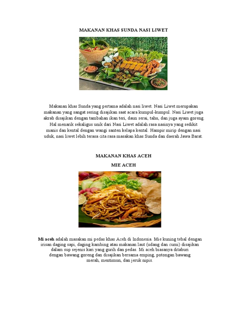 Nasi Liwet: Makanan Khas Sunda | PDF | Seni