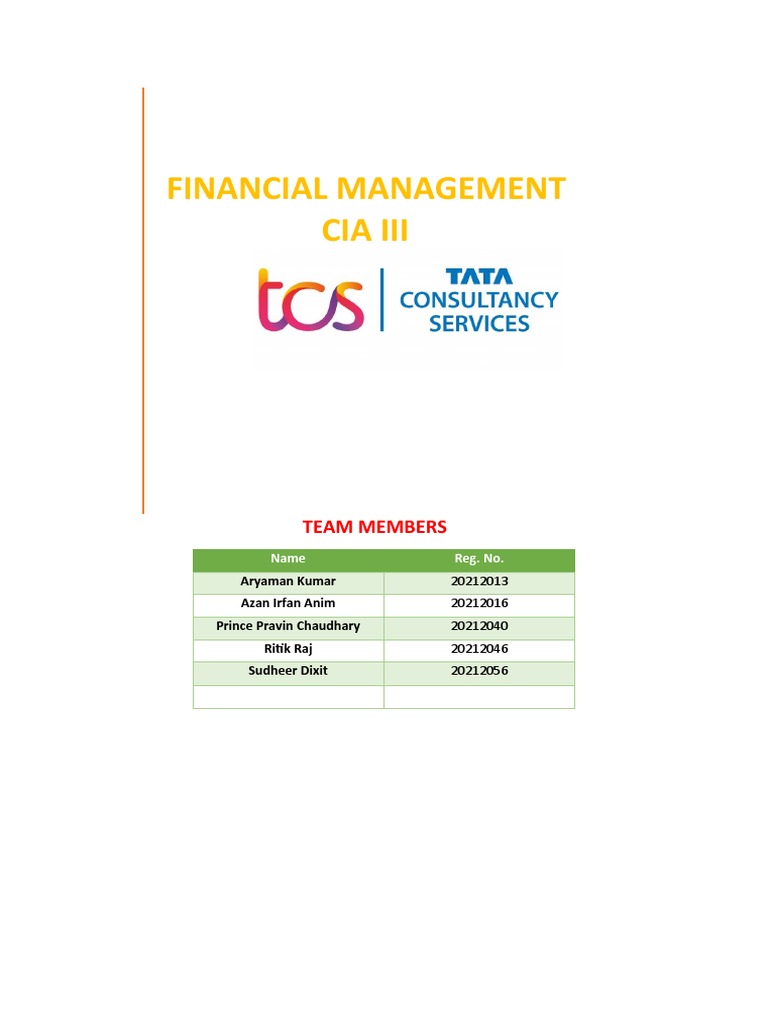 Financial Management Cia3 | PDF | Dividend | Capital Structure