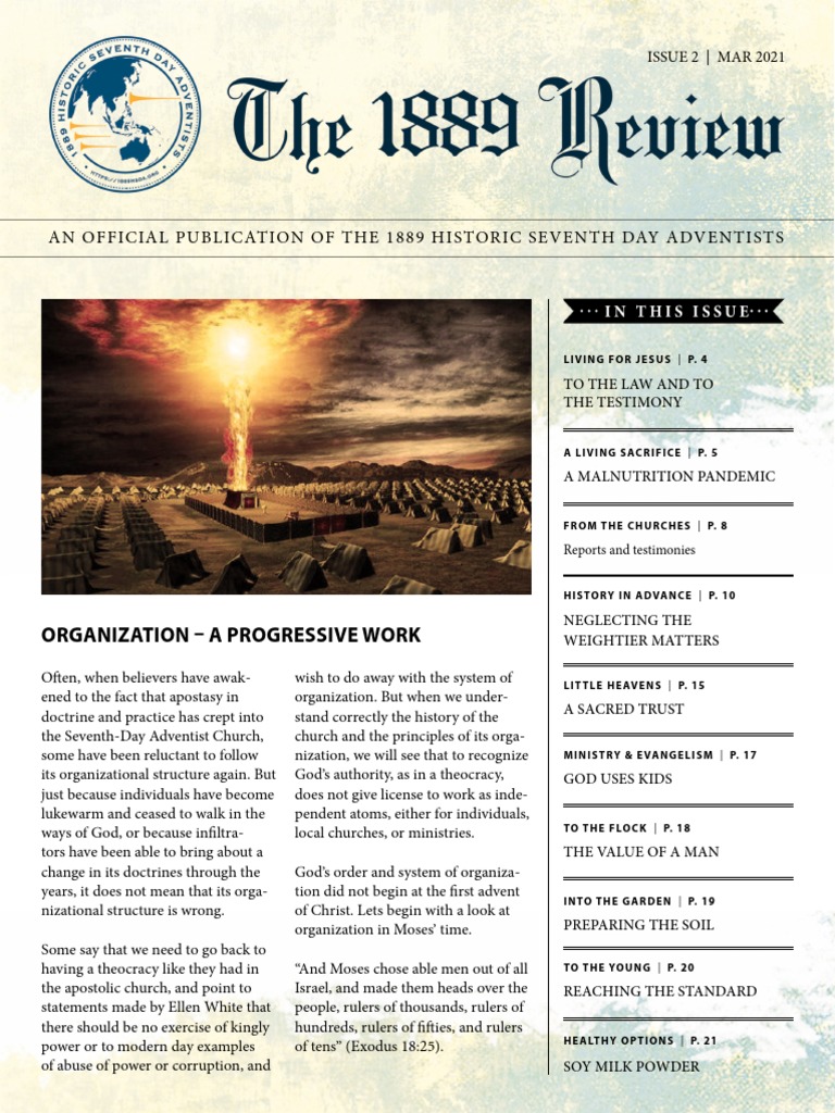 An Official Publication of The 1889 Historic Seventh Day Adventists ...
