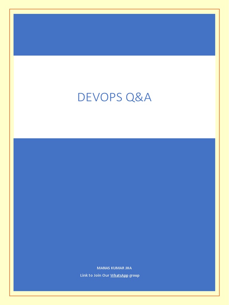DevOps Interview Questions & Answers | PDF | Backup | Virtualization