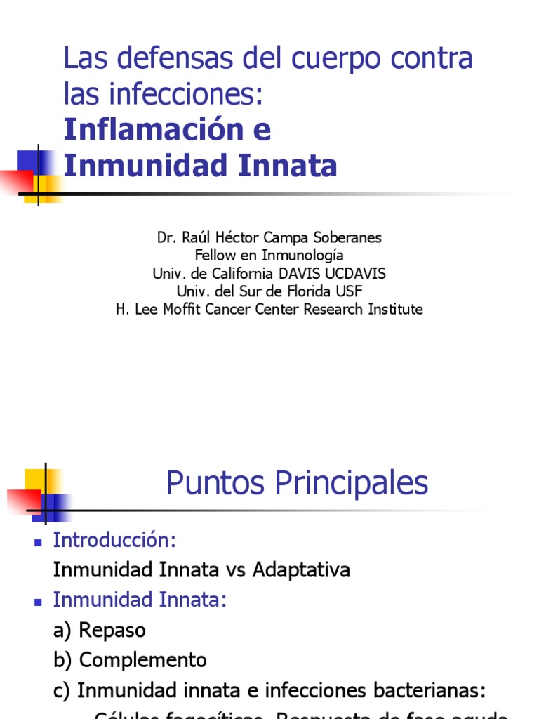 Inflamación e Inmunidad Innata | PDF | Sistema inmune | Sistema inmune innato