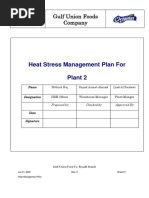 Heat Stress Management Plan Rev - 1 | PDF | Hyperthermia | Perspiration