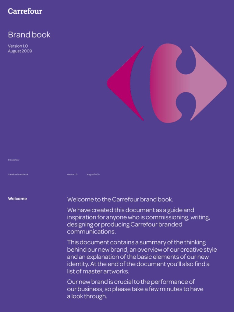 Brand Book Carrefour Redesign 2009 | PDF