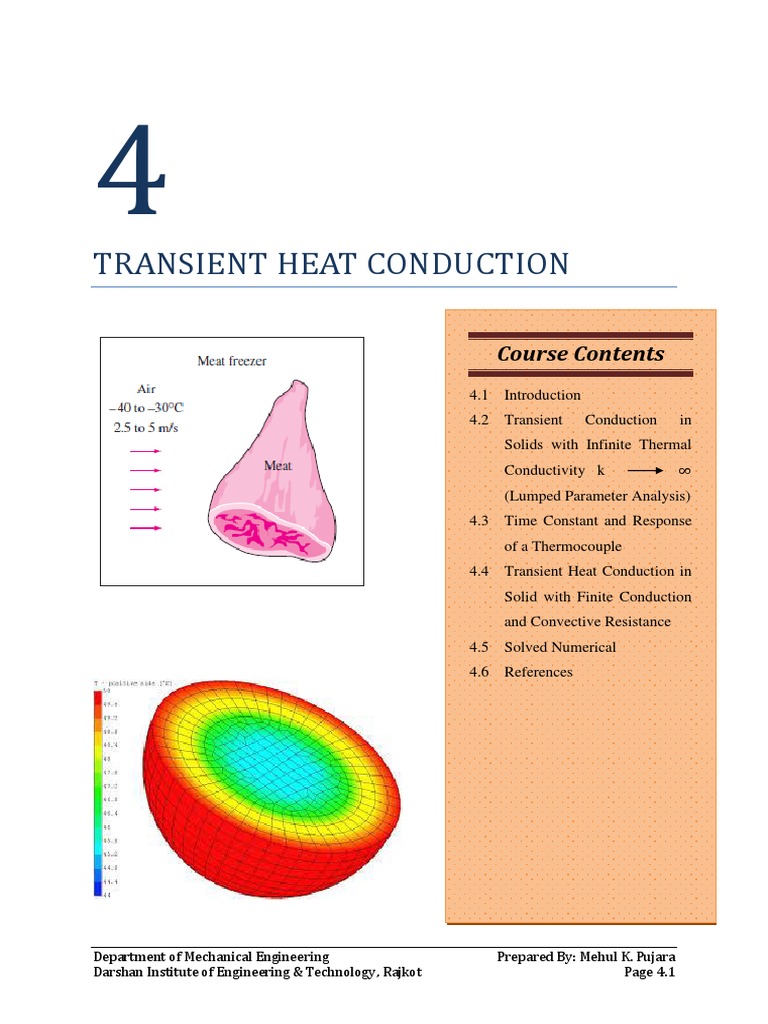 Transient Heat Conduction Analysis | PDF | Thermal Conduction | Heat ...