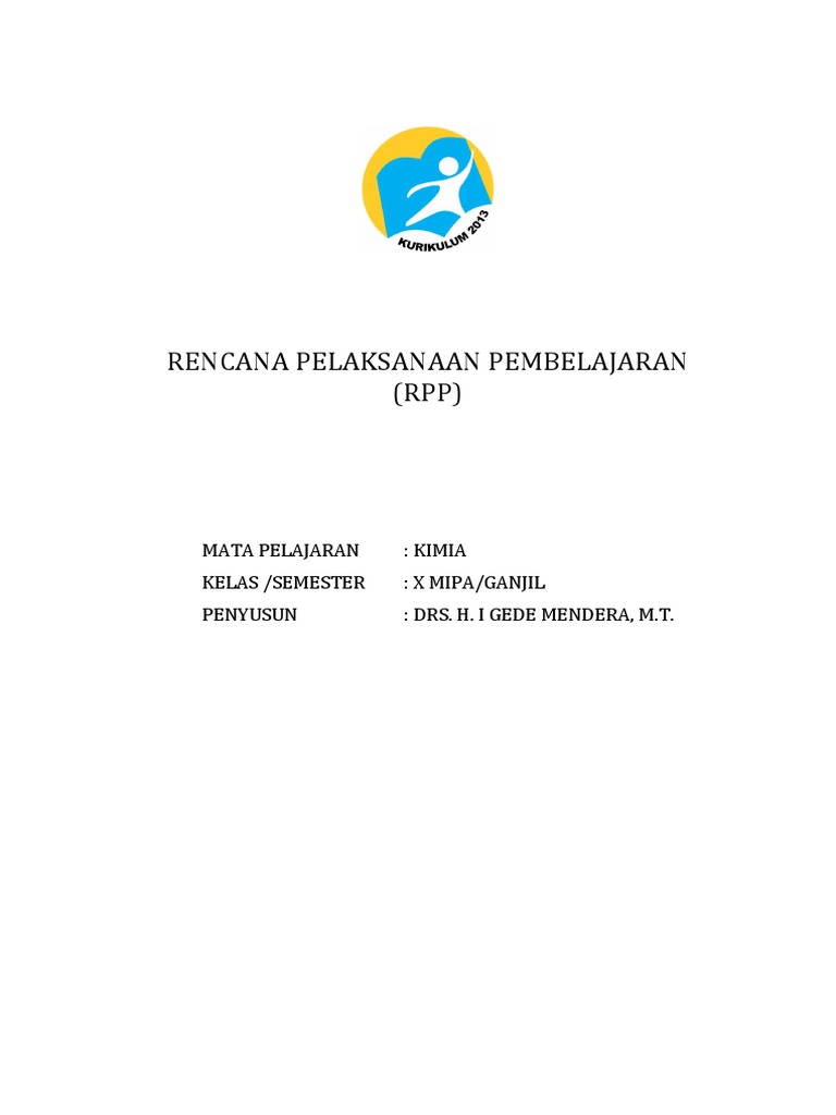 I Gede Mendera - Kimia - RPP - 170217 | PDF