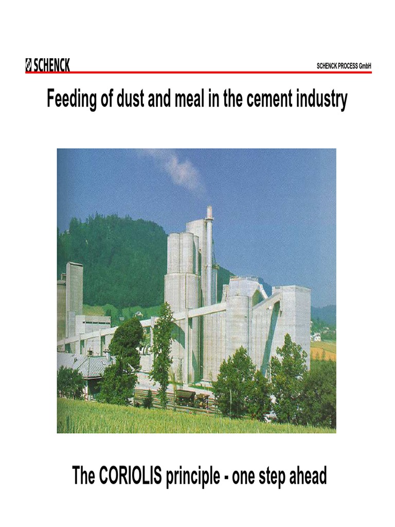 Feeding of Dust and Meal in The Cement Industry: Schenck Process GMBH ...