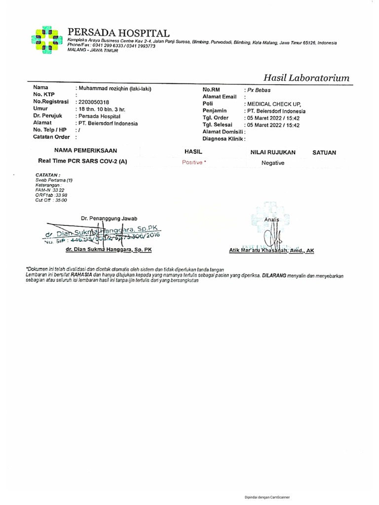 Hasil Lab | PDF