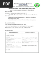Detailed Lesson Plan (Cheerdance) | PDF | Cheerleading | Dances
