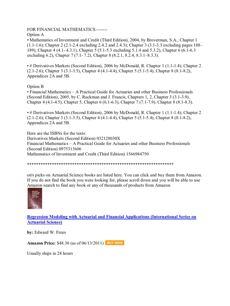 For Financial Mathematics | PDF | Games & Activities