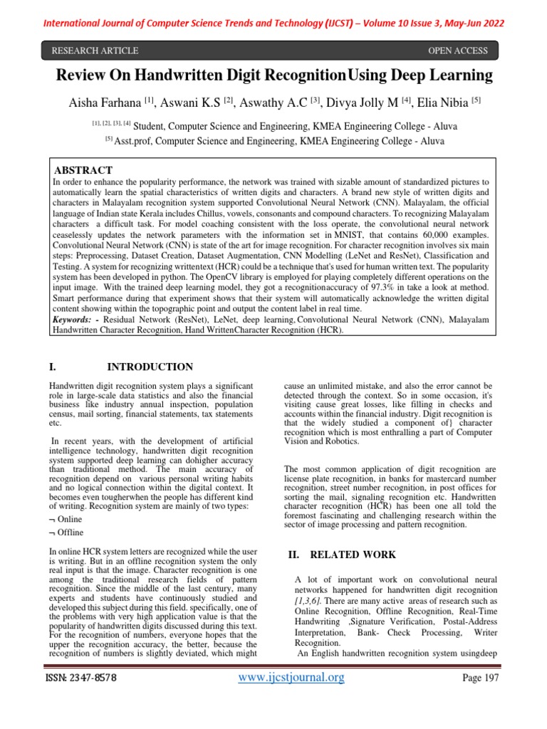 (IJCST-V10I3P35) :aisha Farhana, Aswani K.S, Aswathy A.C, Divya Jolly M ...