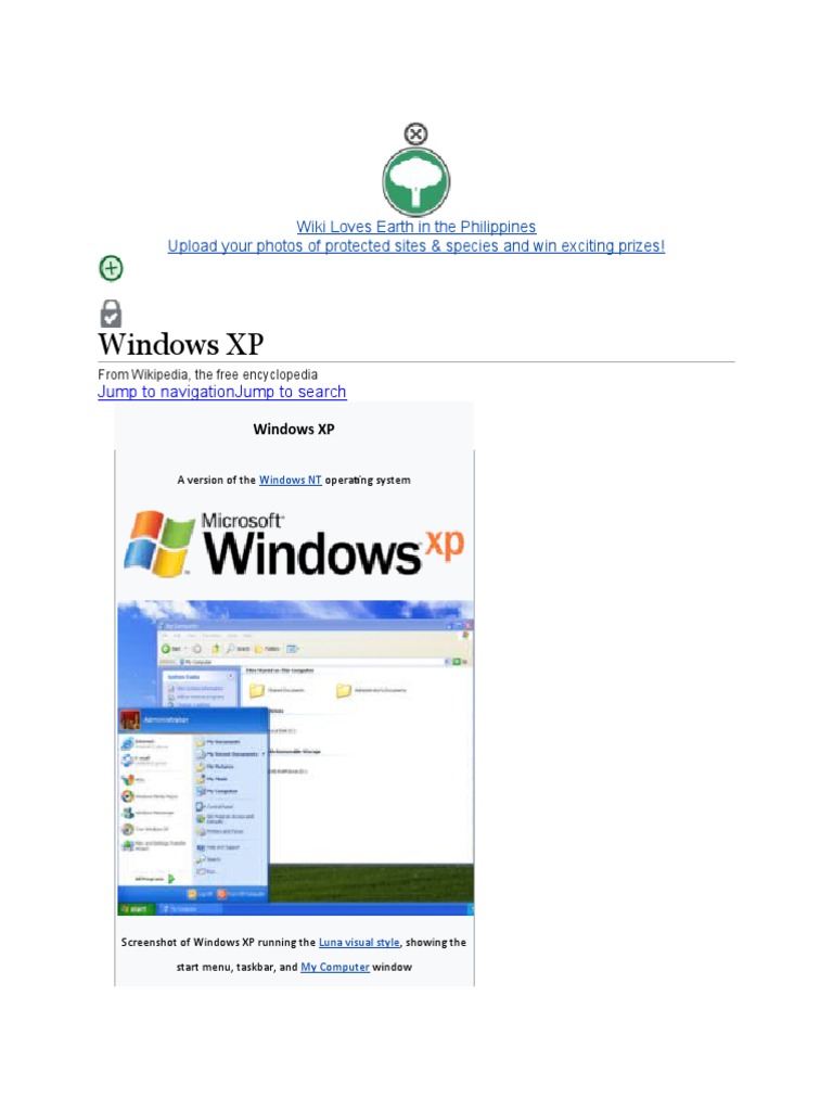Windows XP: Wiki Loves Earth in The Philippines Upload Your Photos of ...
