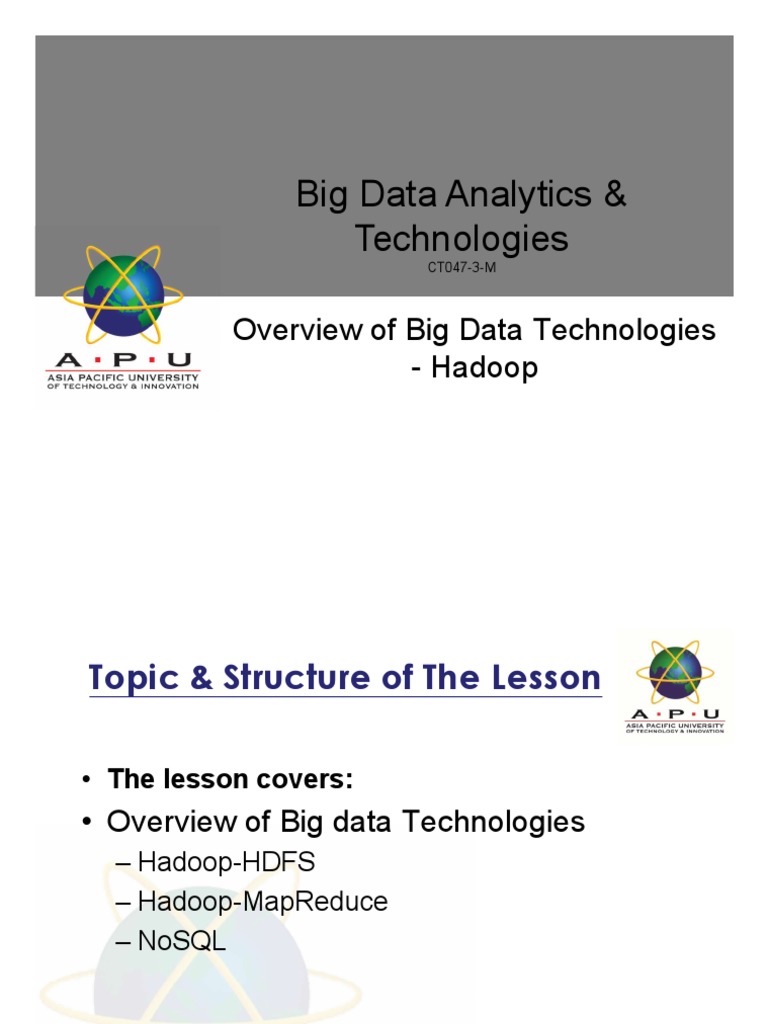 5-Overiview of Big Data Technologies - Hadoop | PDF | Apache Hadoop | No Sql