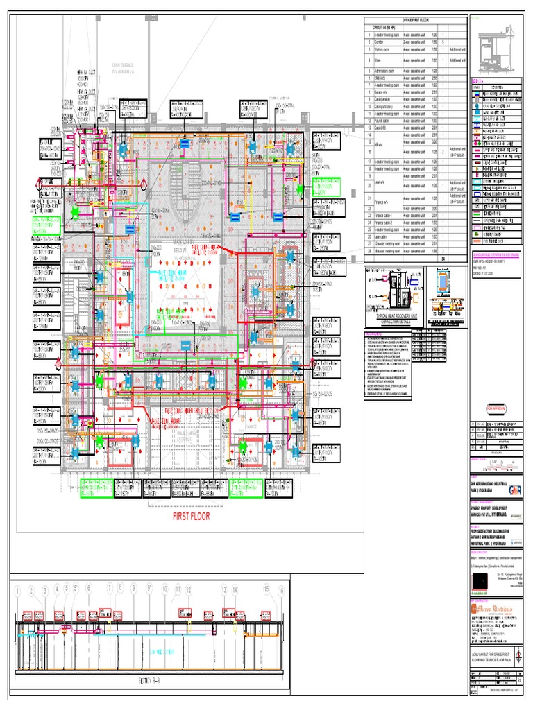 Acmv Layout For Office First Floor and Terrace Floor Paln-R3-1f-Hvac | PDF