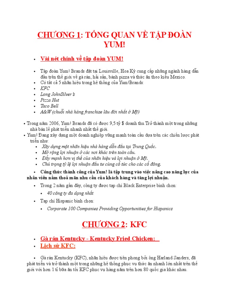 (123doc) - Phan-Tich-Swot-Cua-San-Pham-Kfc | PDF