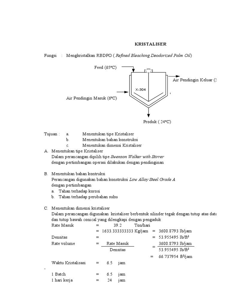 Desain Kristaliser Swenson Walker | PDF
