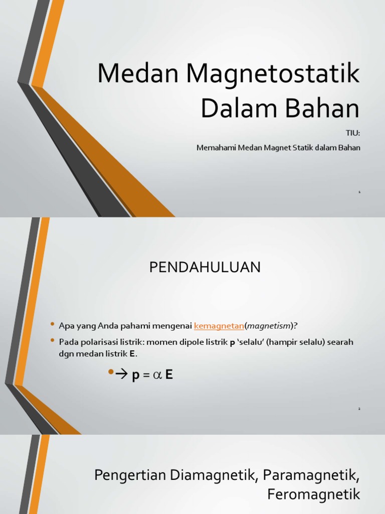 Medan Magnetostatik Dalam Bahan | PDF | Sains & Matematika