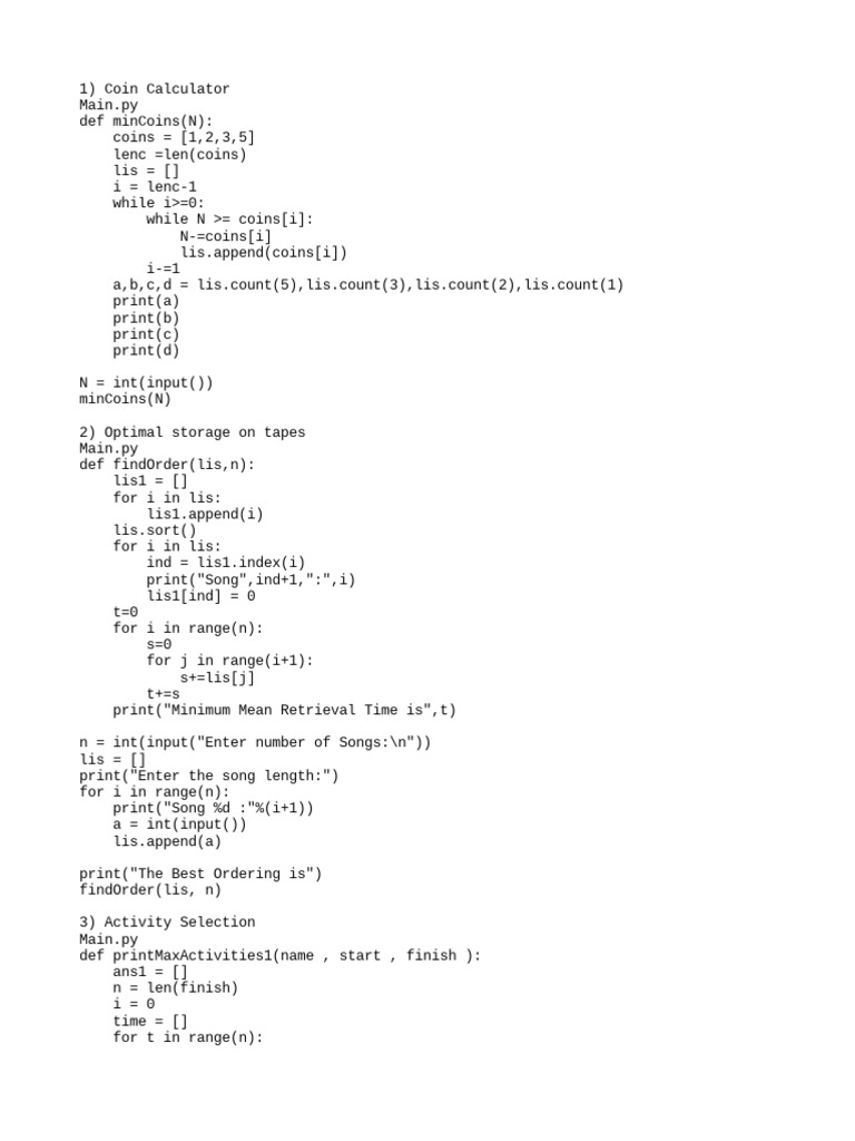 Optimal Storage and Retrieval of Songs on Tapes | PDF | Applied ...