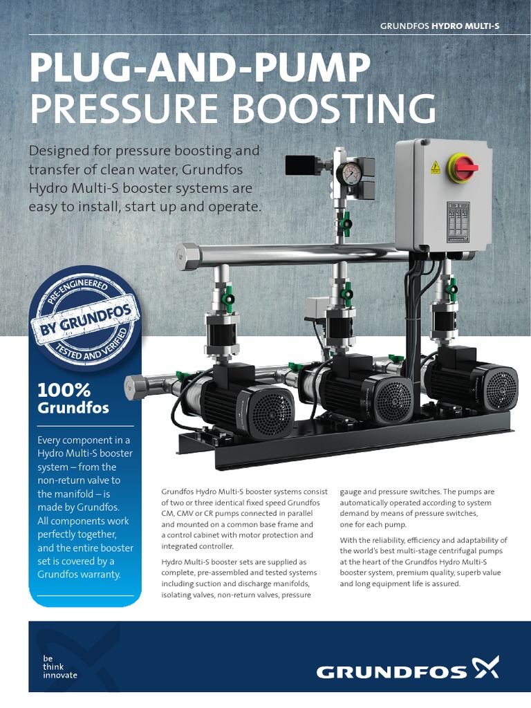 Hydro Multi S Brochure | PDF | Pump | Applied And Interdisciplinary Physics