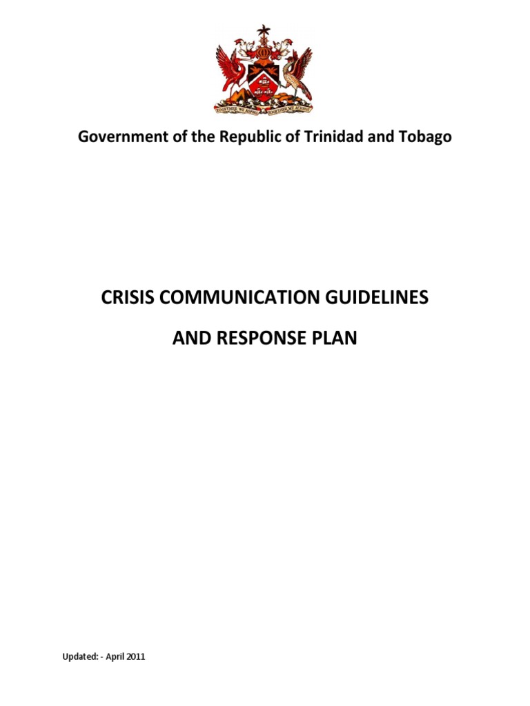 Crisis Communication Guidelines and Response Plan DRAFT | PDF ...