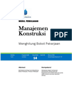 Cara Menghitung Bobot Pekerjaan | PDF