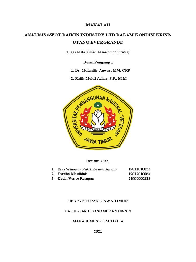 Analisis SWOT DAIKIN Industry LTD | PDF