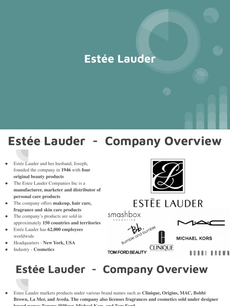 Estee Lauder | PDF | Economies | Toiletry