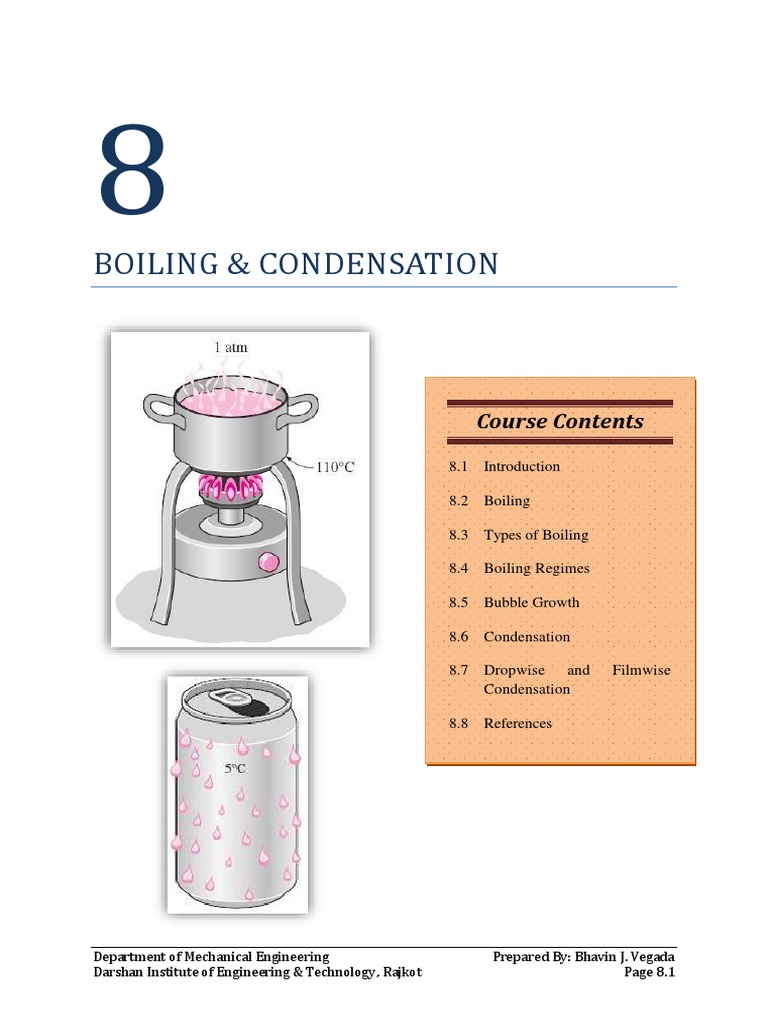 Boiling & Condensation: Course Contents | PDF | Boiling | Heat Transfer