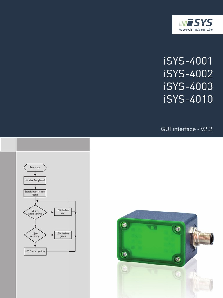 iSYS-400x Sensor GUI Overview | PDF | Amplifier | Radar