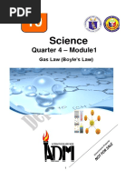 Science: Quarter 4 - Module 1: Behavior of Gases | PDF | Gases | Temperature