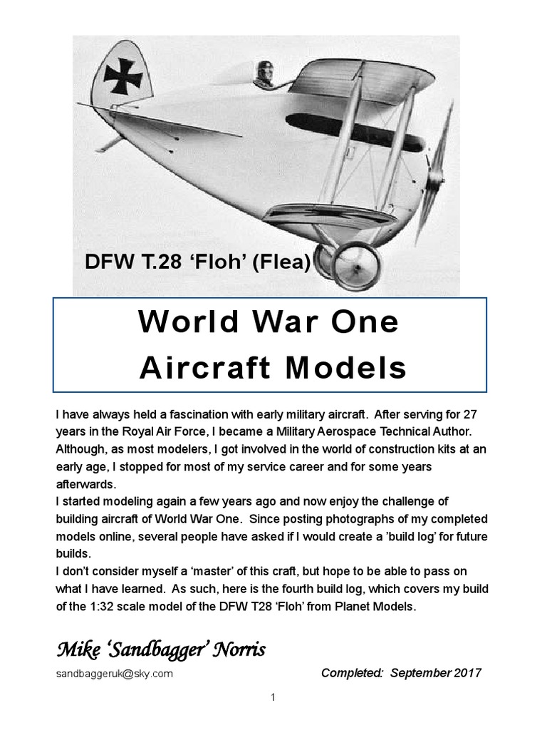 DFW T28 Floh Build | Download Free PDF | Paint | Fuselage