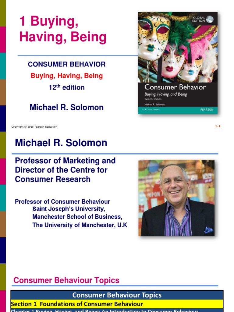 Chapter 1 | PDF | Behavior | Consumer Behaviour