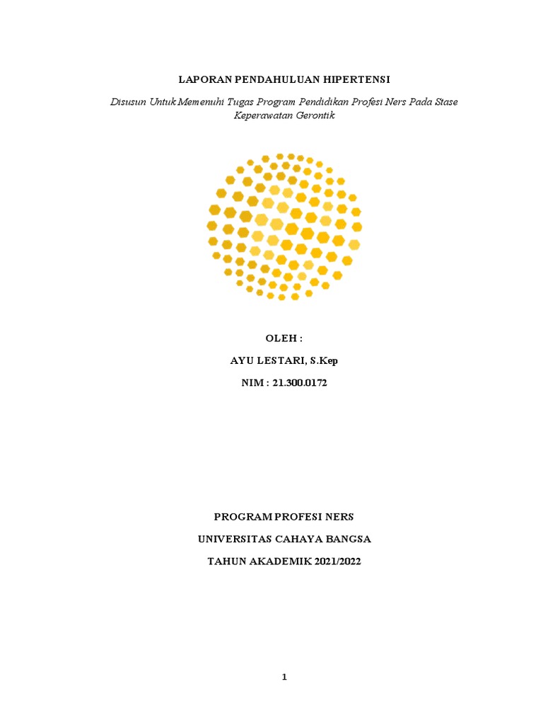 Laporan Pendahuluan Hipertensi | PDF | Sains & Matematika