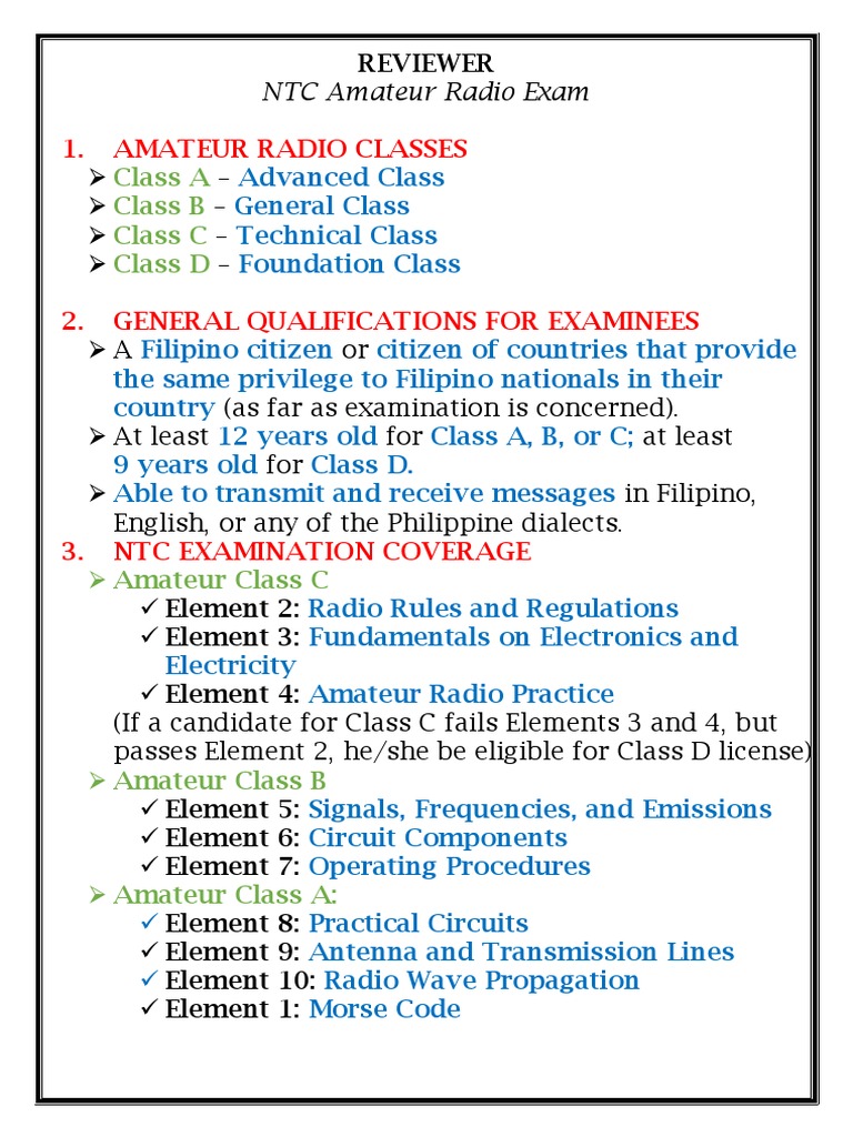 Reviewer NTC 2021 | PDF | Amateur Radio | Radio