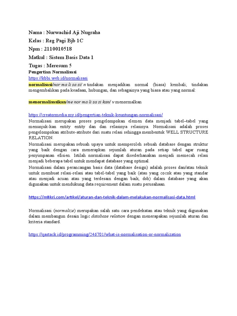 Nurwachid Aji Nugraha - Tugas 5 Merangkum | PDF
