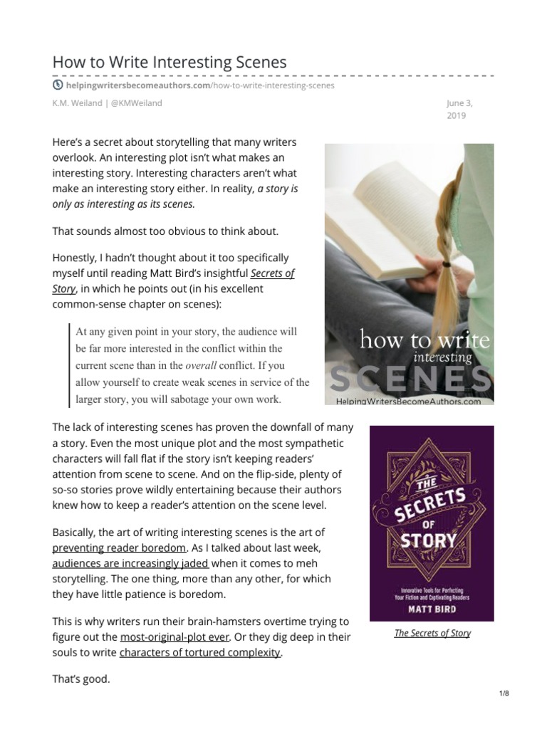 How To Write Interesting Scenes | PDF | Empathy | Psychological Concepts