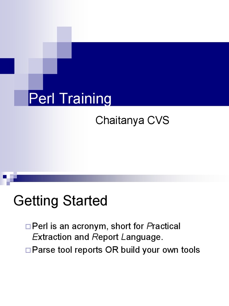 Perl Training Cvs Pdf Subroutine Parameter Computer Programming