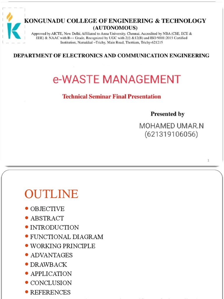 E waste management | PDF | Electronic Waste | Recycling
