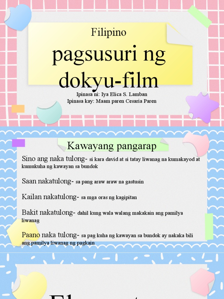 Pagsusuri NG Dokyu Film | PDF