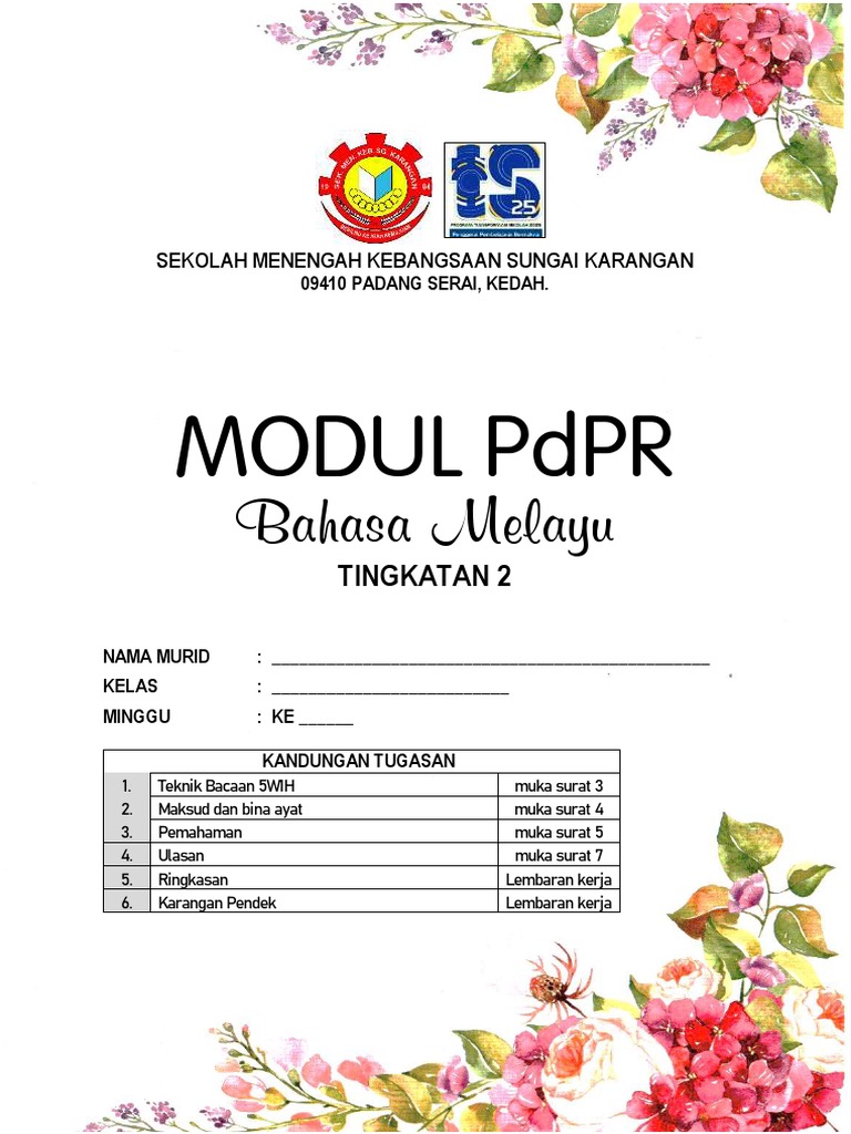 MODUL PDPR TINGKATAN 2 | PDF