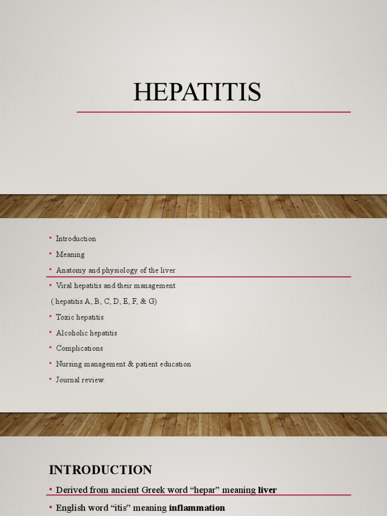 New PPT For Hepatitis | PDF | Hepatitis | Hepatitis B