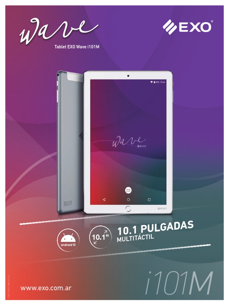 Folleto Tablet EXO Wave-i101M Nuevo | PDF | Tableta | Ieee 802.11