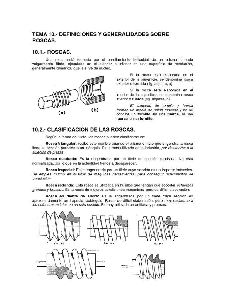 Tipos de Roscas | PDF