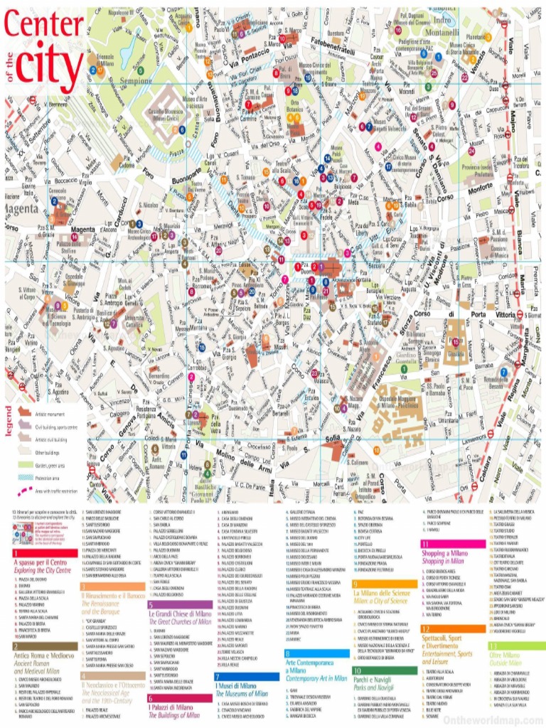Milan Tourist Map PDF | PDF