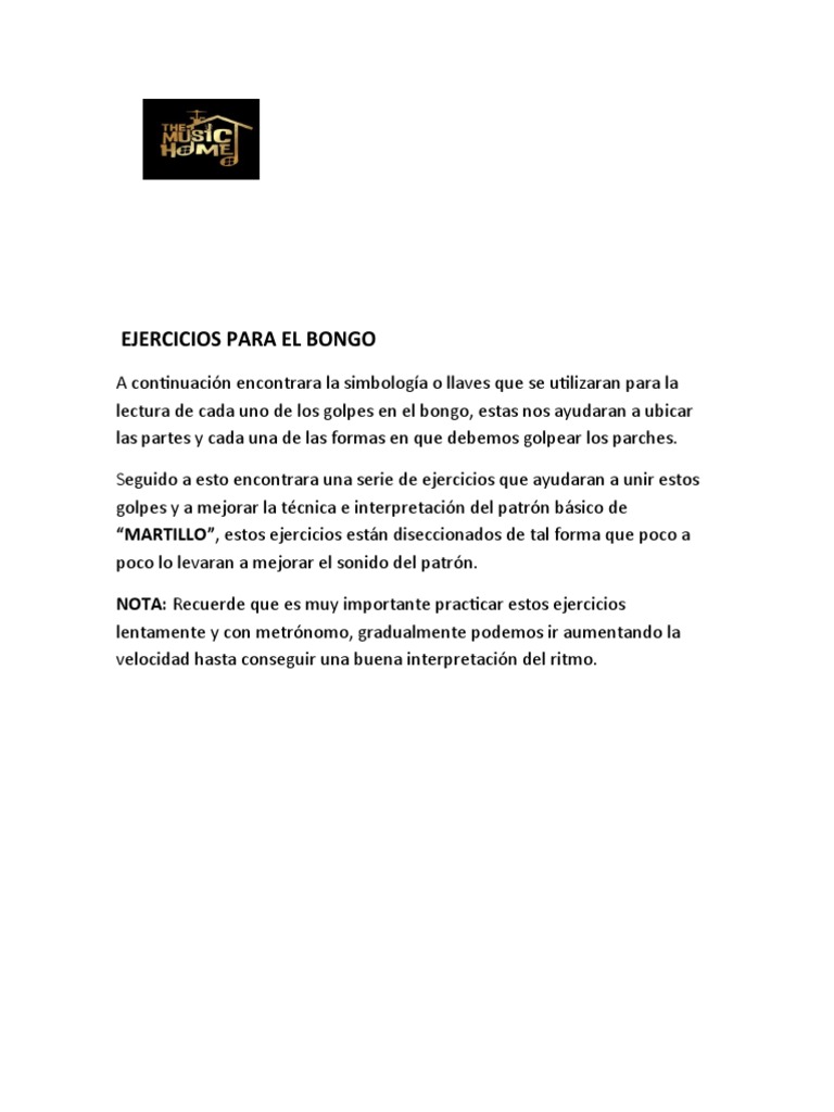 Ejercicios para El Bongo | PDF