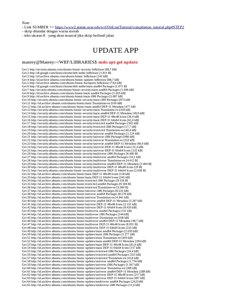 Skrip Install WRF | PDF | Library (Computing) | Computing