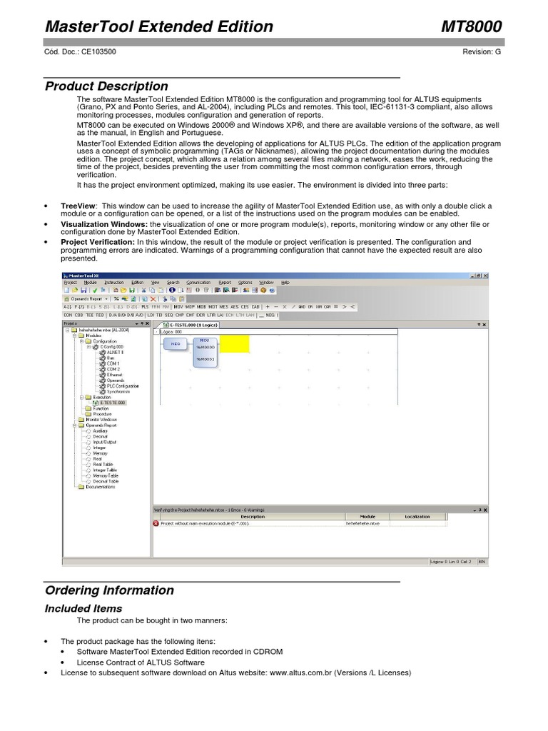Mastertool Ex (mt8000) | PDF | Programmable Logic Controller | Subroutine
