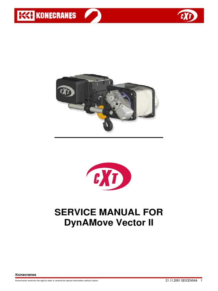 Service Manual For Dynamove Vector Ii: Konecranes | Download Free PDF ...