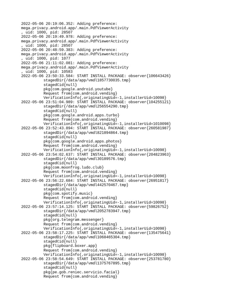PM Debug Info | PDF | Online Services | Mobile Software