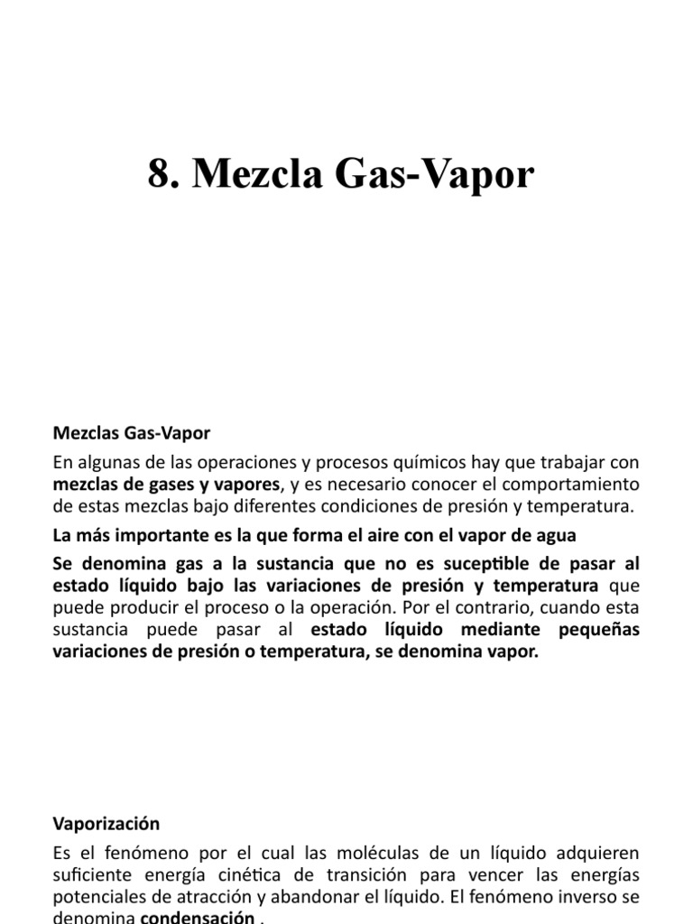 Mezcla Gas Vapor 010 | PDF | Líquidos | Atmósfera