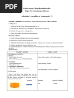 Contextualized and Localized Lesson Plan | PDF | Mode (Statistics ...